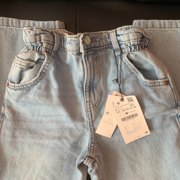 Zara | Bottoms | Nwt Zara Girls Paperbag Jeans 9y | Poshmark